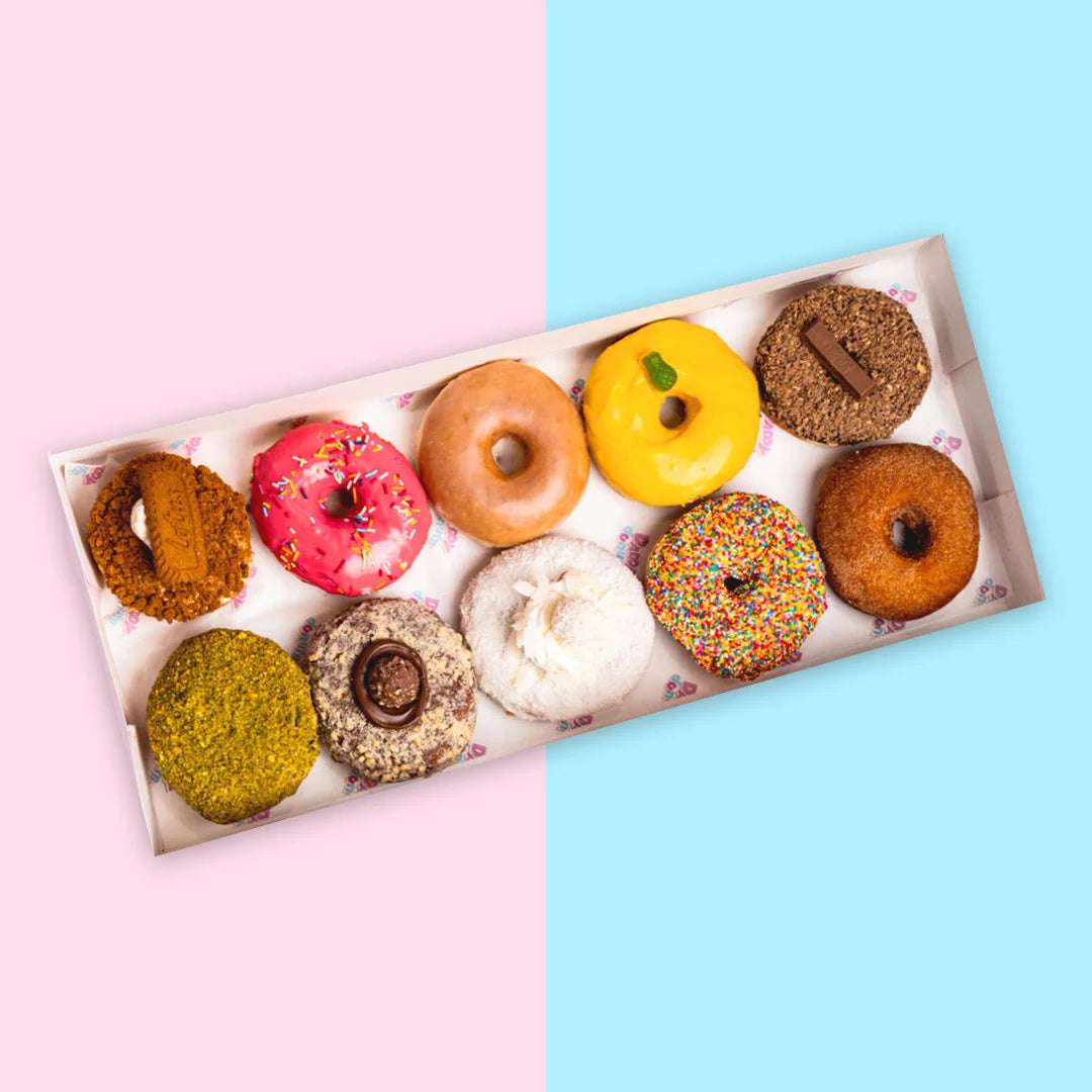 10 pcs Birthday Assorted Box – Daddy Donuts